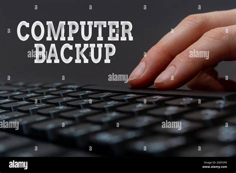 Handwriting Text Computer Backup Word Written On The Act Of Copying Of Files And Data Onto A