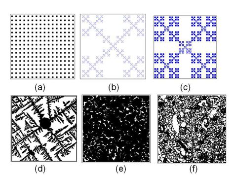 Asquare Grid Bvicsek Monofractal Pattern C Vicsek Multifractal