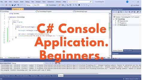 How To Create A Basic Net Core Console Application Visual Studio YouTube