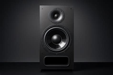 Premium Ai Image Black Speaker Isolated On A White Background