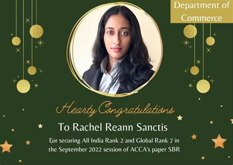 Dr N Subrahmanya Kumar On Linkedin Congratulations Rachel