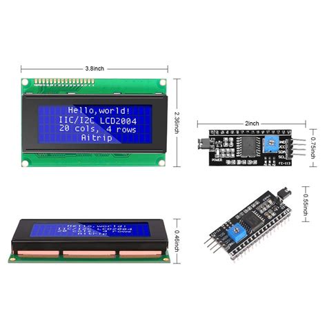 LCD2004 IIC I2C Blue LCD Tempero Systems Shopping
