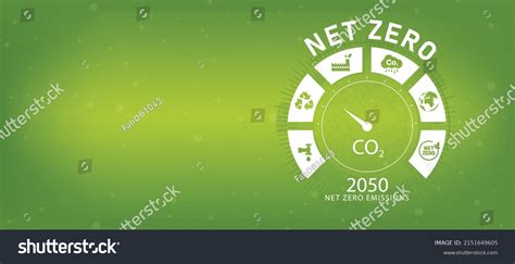 Net Zero Emissions By Technology Stock Vector Royalty Free Shutterstock