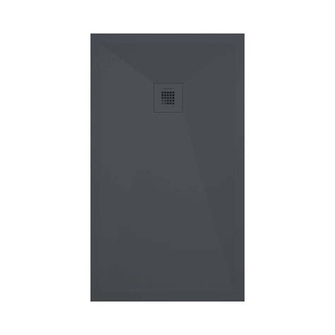 Lujo Stone Fin 1800 X 700mm Anthracite Slate Shower Tray Lujo Fin