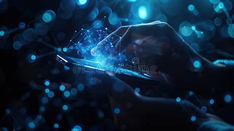 Generative Ai Of Digital Earth On Smartphone Screen Concept For Global Communication Business