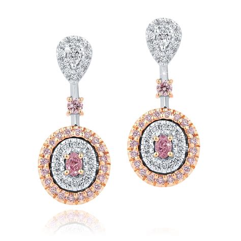 Erina Argyle Pink Diamond Drop Earrings Fine Jewellery And Argyle