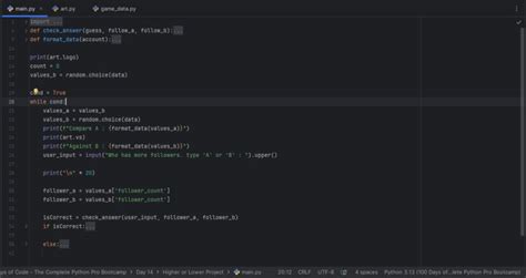 100daysofcode 100daysofcode Python Gamedevelopment Higherorlower Soundirarajan R