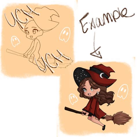 Witchy Chibi Ych Open By Pumpkinpez On Deviantart