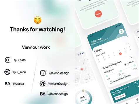 employee time tracking app ui design kit on behance