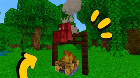 สอนทำ เตาย่างหมูหัน ย่างหมูหันได้ No Mod No Addon Minecraft Trick Youtube