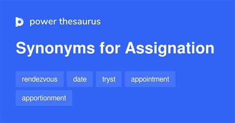Assignation Synonyms 302 Similar Words And Phrases