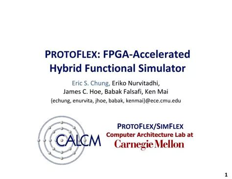 Ppt P Roto F Lex Fpga Accelerated Hybrid Functional Simulator