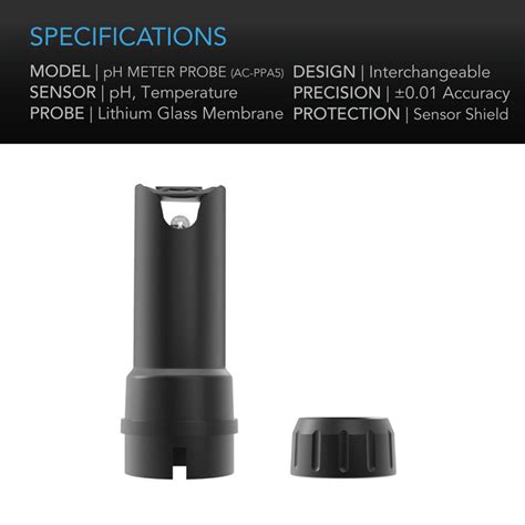 Buy Ac Infinity Replacement Probe For Hydroponic Meter Pro Kit — Led