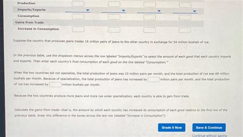 Solved 3 Comparative Advantage And Gains From Trade