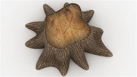 D Realistic Tree Stump TurboSquid