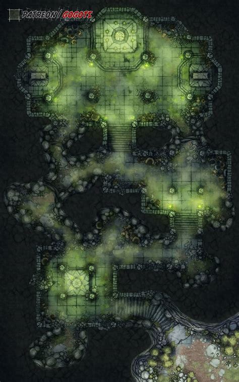 Map Of The Week Culstist Dungeon Gogots Fantasy City Map Dnd
