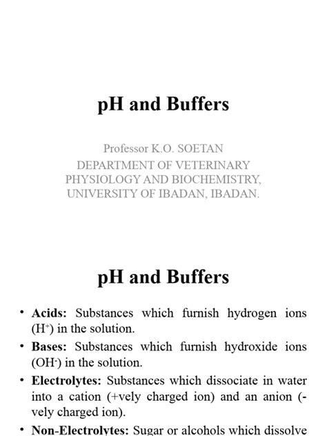 PH and Buffers | PDF | Buffer Solution | Ph