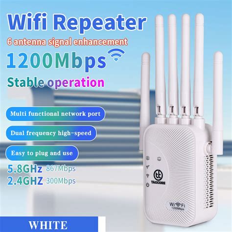 Jual Wifi Repeater 1200mbps Wireless Wifi Signal Range Extender Penguat Wifi Wifi Extender