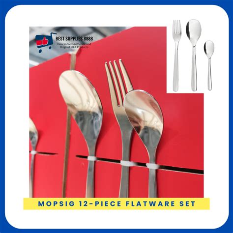 BestSupplies IKEA MOPSIG 12-piece flatware/ cutlery set (spoon, fork ...