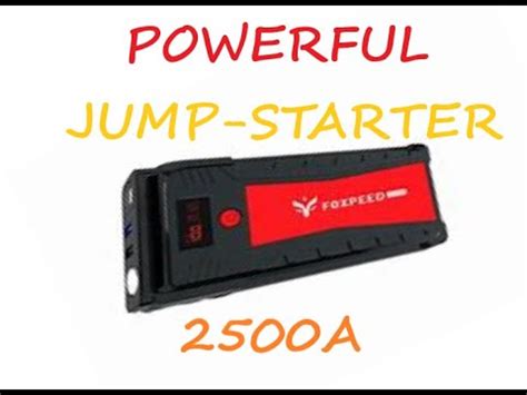 FOXPEED 2500A JUMP STARTER (Packs a Punch) - YouTube