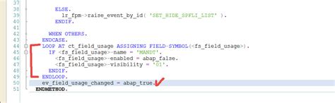 Dynamically Hiding Fields In List Uibb Sapcodes