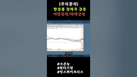 주식투자 한동훈 정책주 급등 이민정책 마약근절 전세사기 오픈놀 원티드랩 인스웨이브시스템즈 한동훈관련주