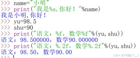 Python之格式化输出