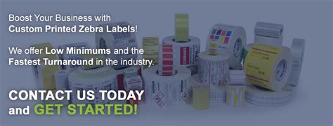 Custom Labels For Zebra Printers Customize Thermal Transfer Direct Thermal Labels By