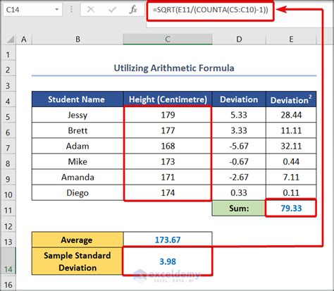 How To Calculate Variance And Standard Deviation In Excel