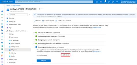 use the in place migration feature to migrate your app service