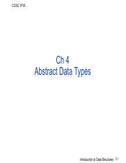 Introduction to Abstract Data Types: Exploring Data Abstraction | Course Hero
