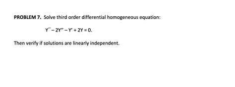 Solved Problem 7 Solve Third Order Differential Homogeneous