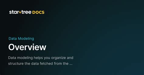overview startree docs