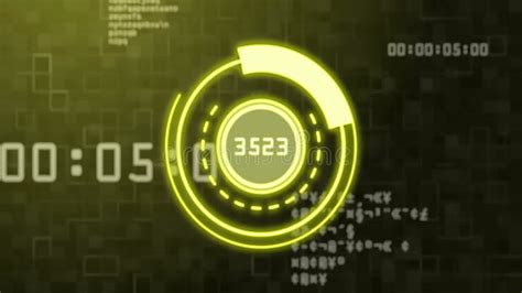 Animation Of Scope Scanning Over Data Processing Stock Video Video Of