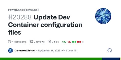 Update Dev Container Configuration Files By DariusHutchison Pull