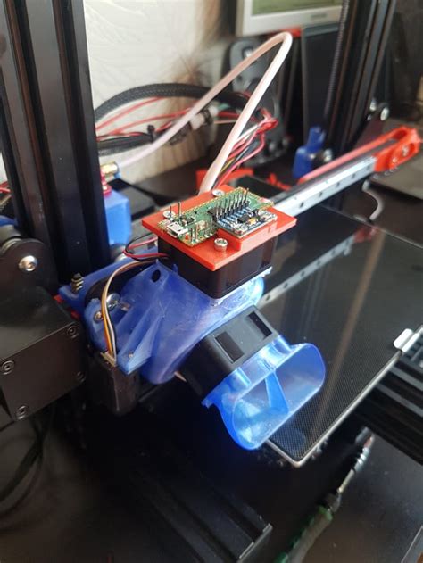 Pi Pico And Adxl Sensor Mount For Input Shaping Attachable To 40mm Fan And Or Simply Hot Glue It