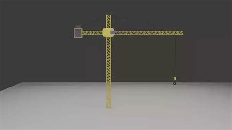 Realistic Tower Crane 3d Model With Detailed Components Free 3d Model Cgtrader