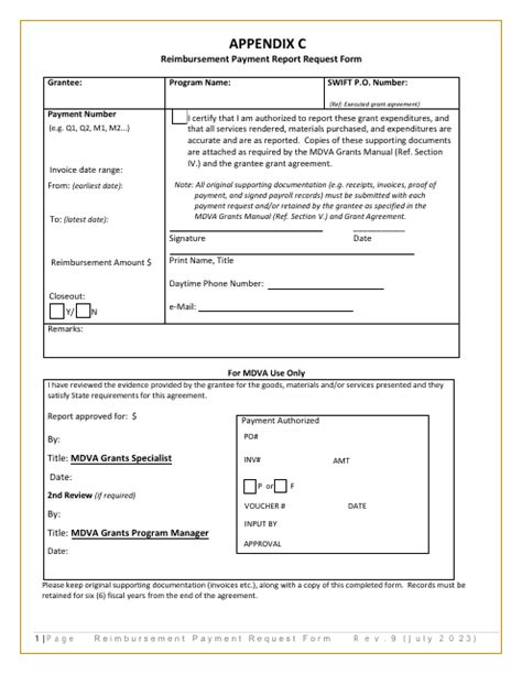 Minnesota Reimbursement Payment Report Request Form Fill Out Sign