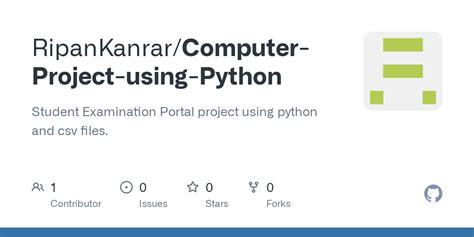 GitHub RipanKanrar Computer Project Using Python Babe Examination Portal Project Using