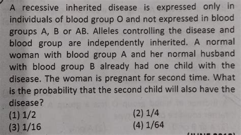 inheritance biology question solved explained pyq session genetics