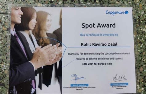 rohit dalal on linkedin late post thank you capgemini 😊 thank you