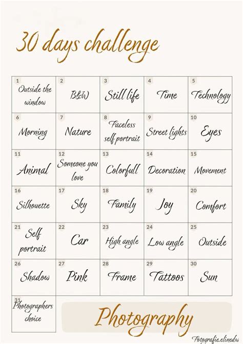 30 Days Challenge In 2024 30 Days Photo Challenge Photography