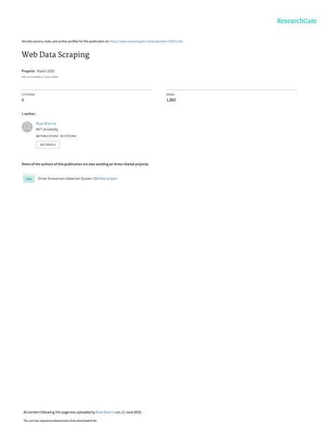 Webdatascraping Iot See Discussions Stats And Author Profiles For This Publication At