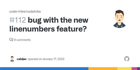 Bug With The New Linenumbers Feature · Issue 112 · Code Hikecodehike