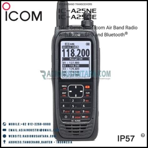 Icom Ic A25ce Vhf Air Band Transceiver Radio Nusantara