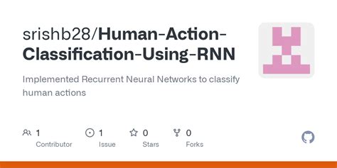 Github Srishb28human Action Classification Using Rnn Implemented Recurrent Neural Networks