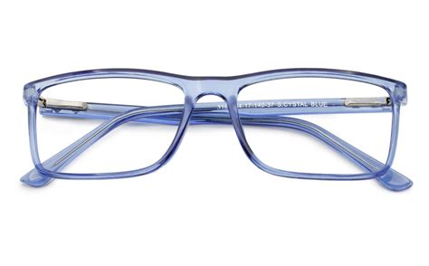 Rectangle Unisex Glassesblue