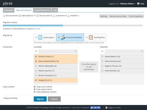 Plesk Migrator Extension Plesk