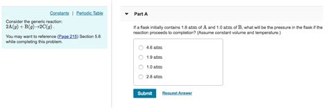 Solved Constants Periodic Table Part A Consider the generic | Chegg.com