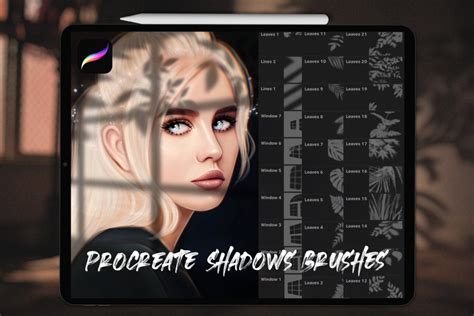 procreate shadow stamps shadow procreate brushes